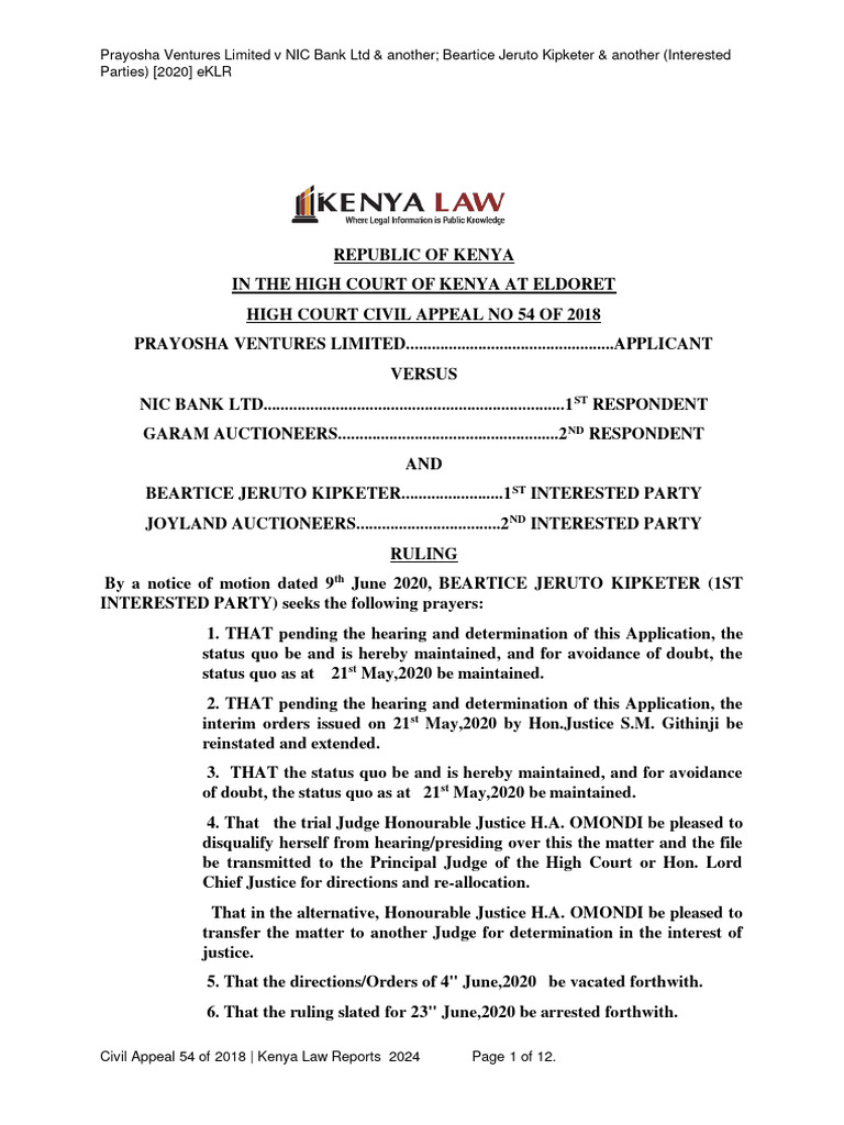 Civil Appeal 54 of 2018 | PDF | Judicial Disqualification | Lawsuit Civil Appeal 54 of 2018 | PDF | Judicial Disqualification | Lawsuit