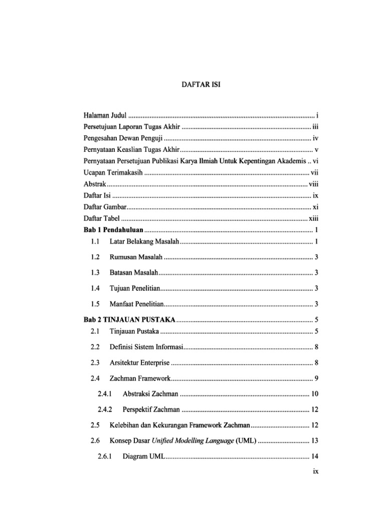 Daftar Isi | PDF