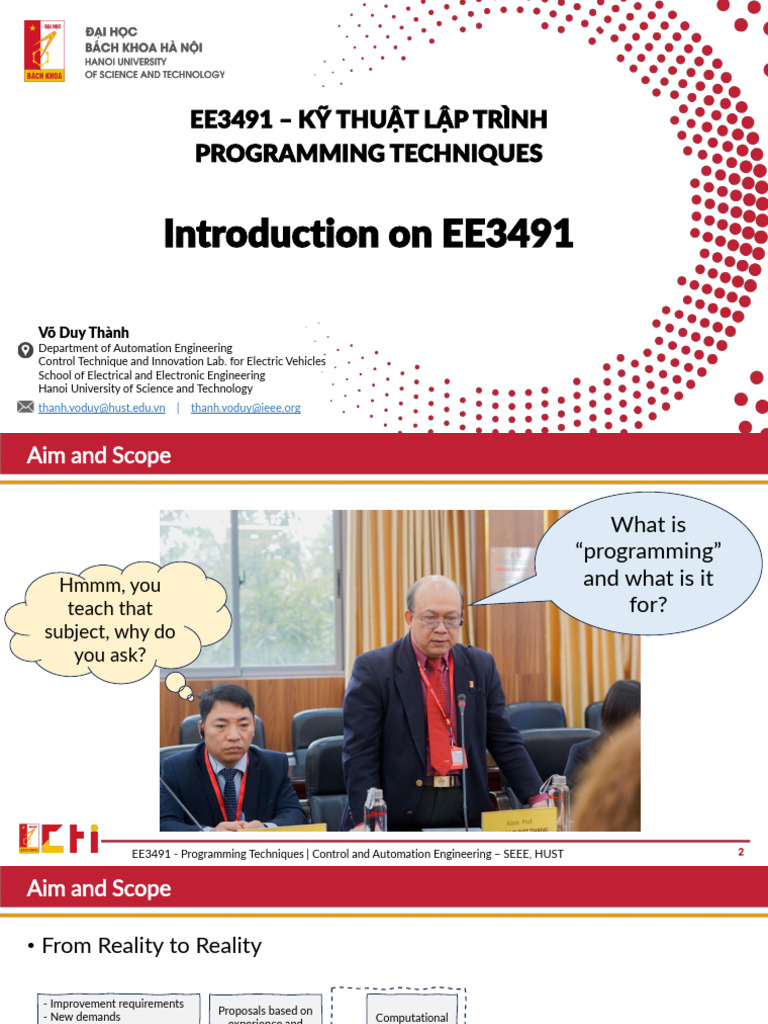 Introduction EE3491 | PDF | Computer Programming | Automation