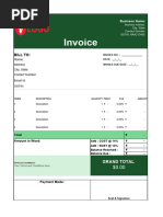 Bill Book Format Word 02 | PDF