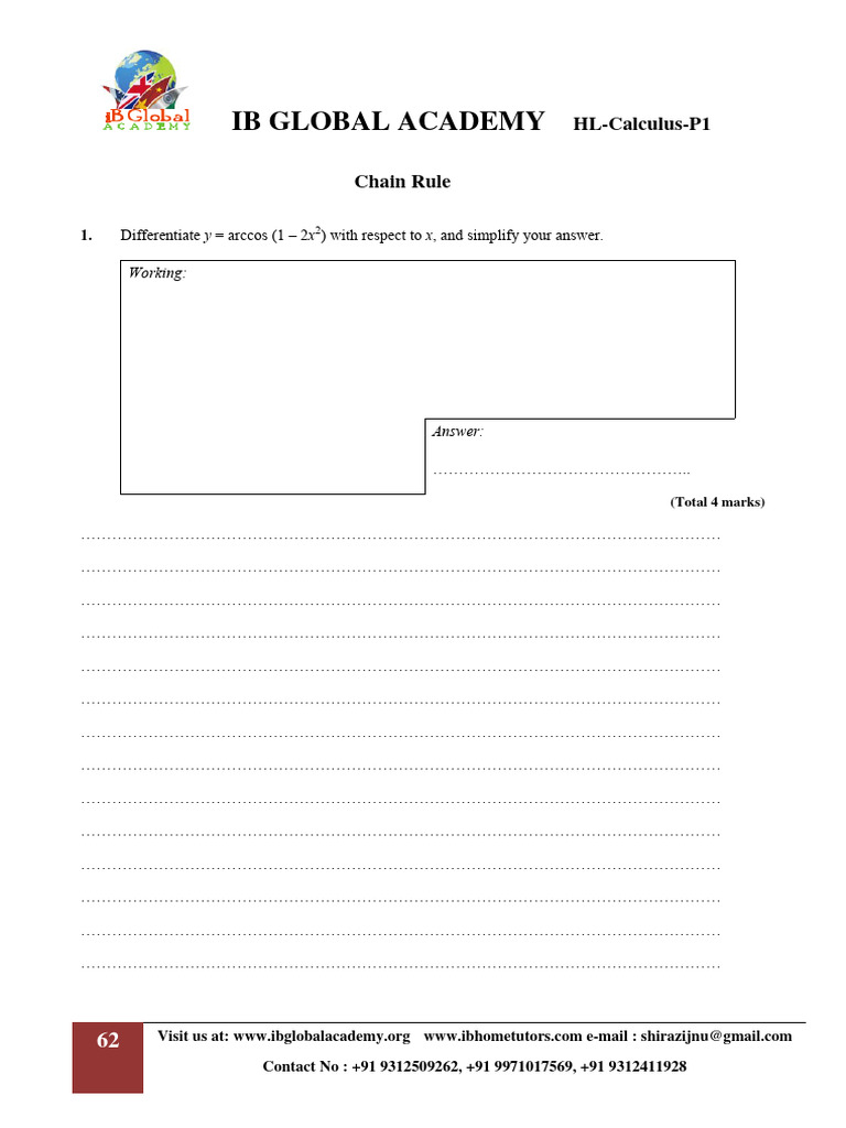 13-Chain Rule P1 | PDF | Triangle | Elementary Geometry