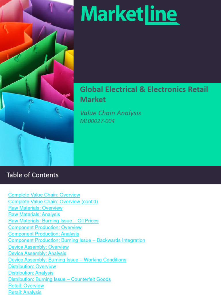 Electrical & Electronics Value Chain Analysis | PDF | Retail | Counterfeit