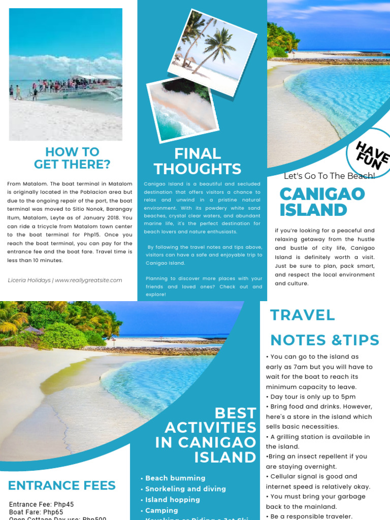 Blue Modern Vacation Packages Trifolds Brochure - 20240416 - 115619 ...