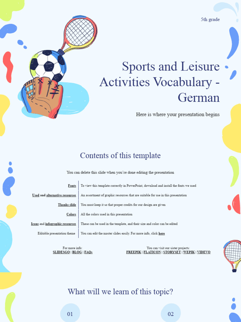 German Sports Vocabulary for Kids | PDF | Icon (Computing)