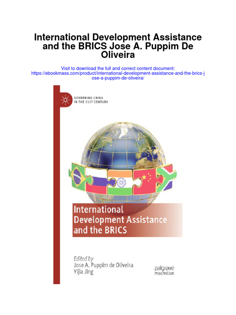 International Development Assistance and The Brics Jose A Puppim de Oliveira Full Chapter ...