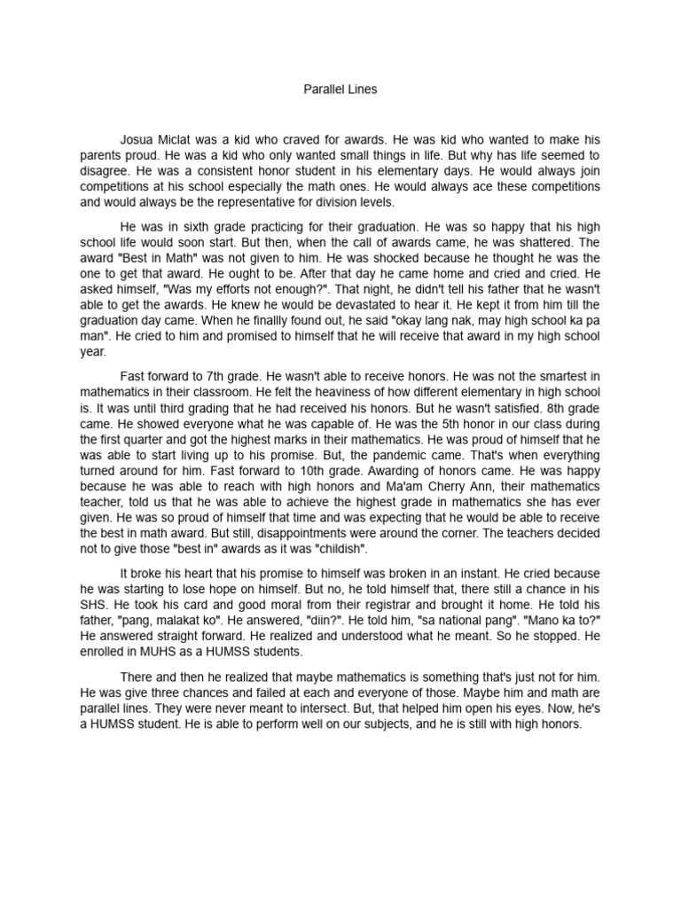 Parallel Lines | PDF | Language Arts & Discipline