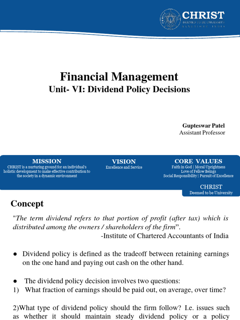 Unit 6 FM | PDF | Dividend | Stocks