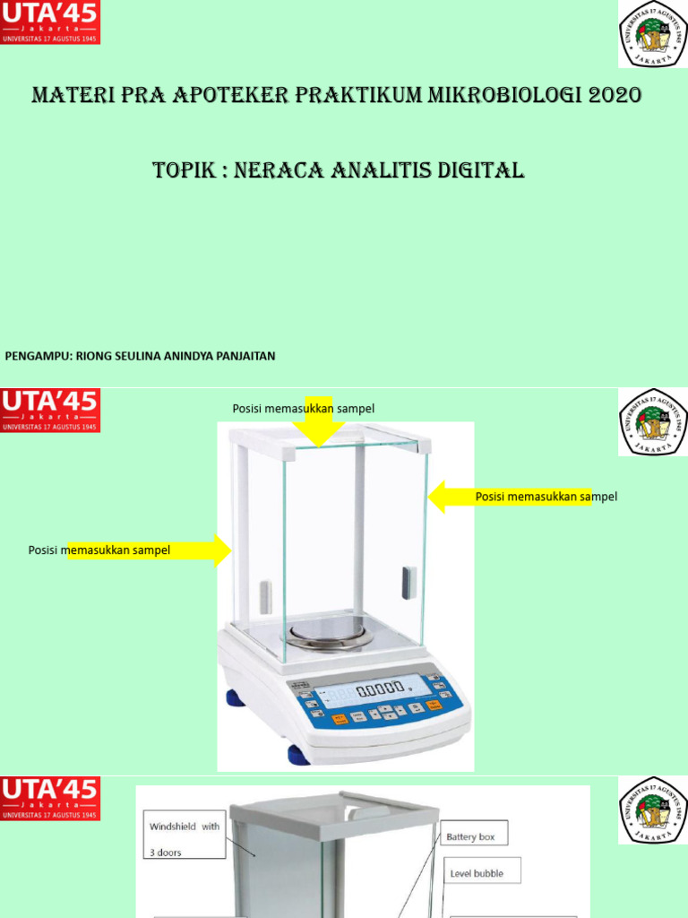 Timbangan (Konvensional Dan Touch Screen) | PDF