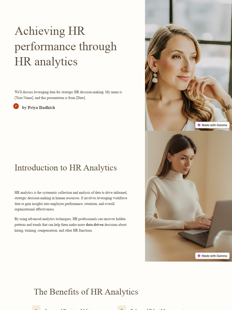Achieving HR Performance Through HR Analytics | PDF | Analytics | Human ...