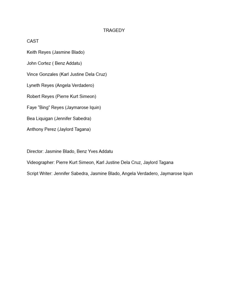 Short Film Script | PDF