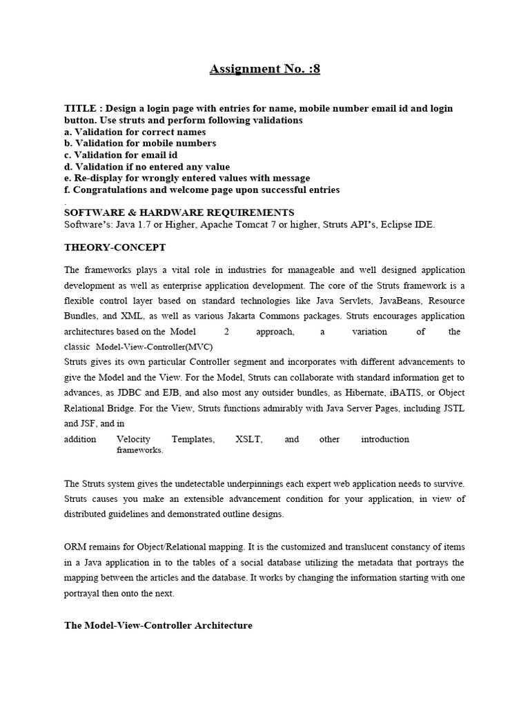 WT Writeup 8 | PDF | Model–View–Controller | Html Element