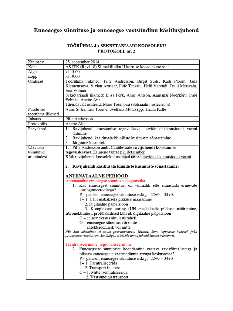 Protokoll nr2 25092014 | PDF