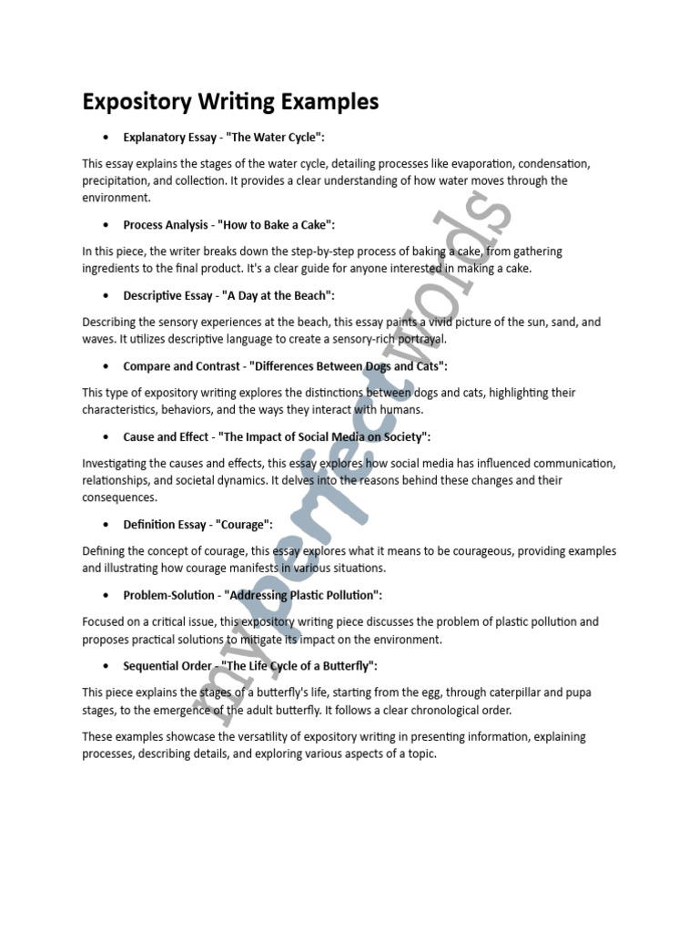 Expository Writing for Students | PDF