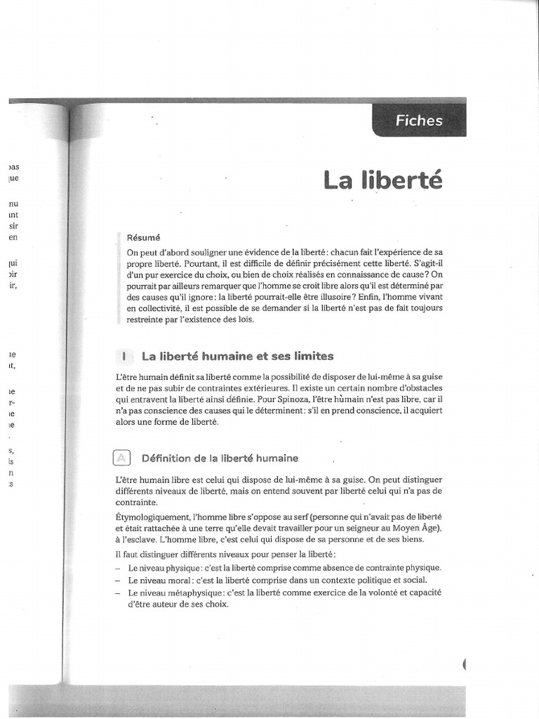 Chapitre La Liberte | PDF