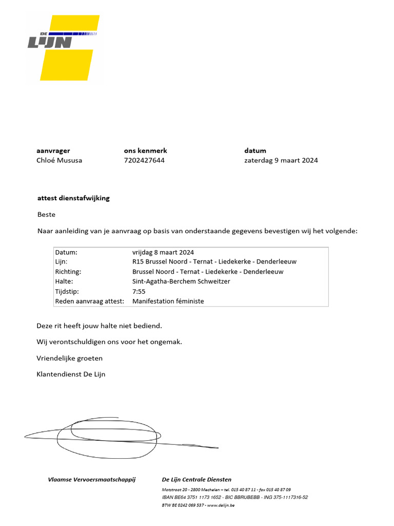 Attest de Lijn | PDF