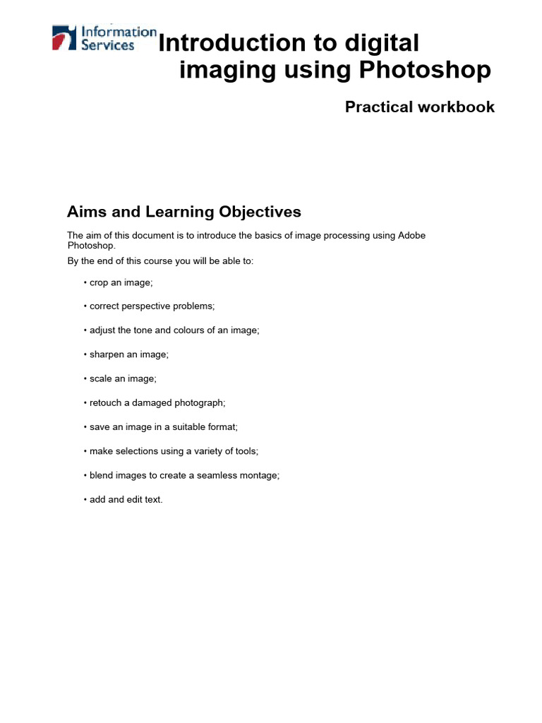 Introduction To Digital Imaging | PDF | Rgb Color Model | Adobe Photoshop