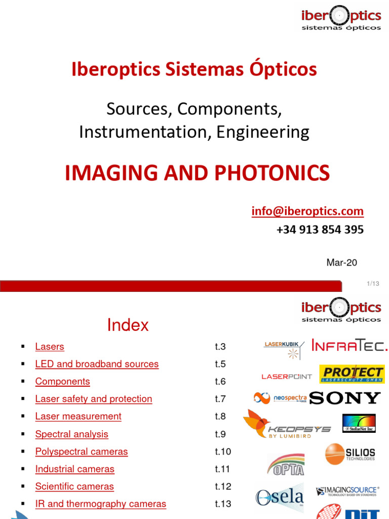 IberOptics - Catalog | PDF | Laser | Pixel