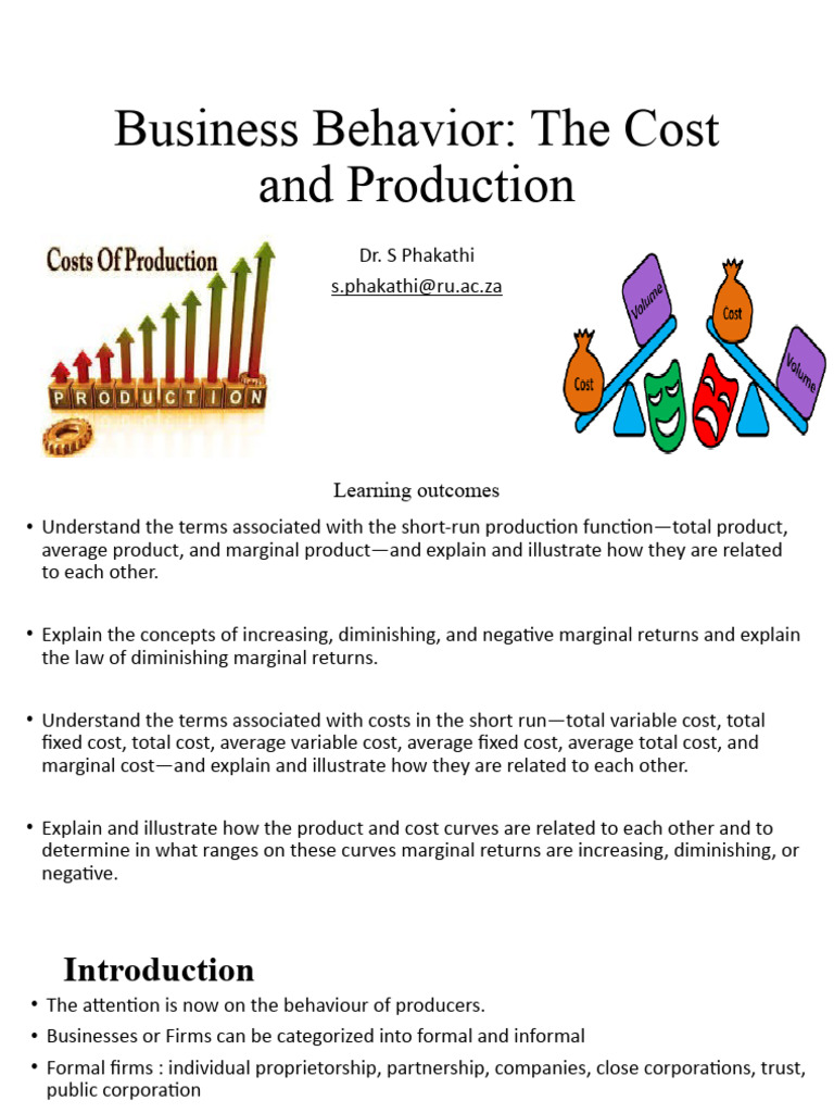Chapter 4 Production and Cost (5) | PDF | Labour Economics | Production ...