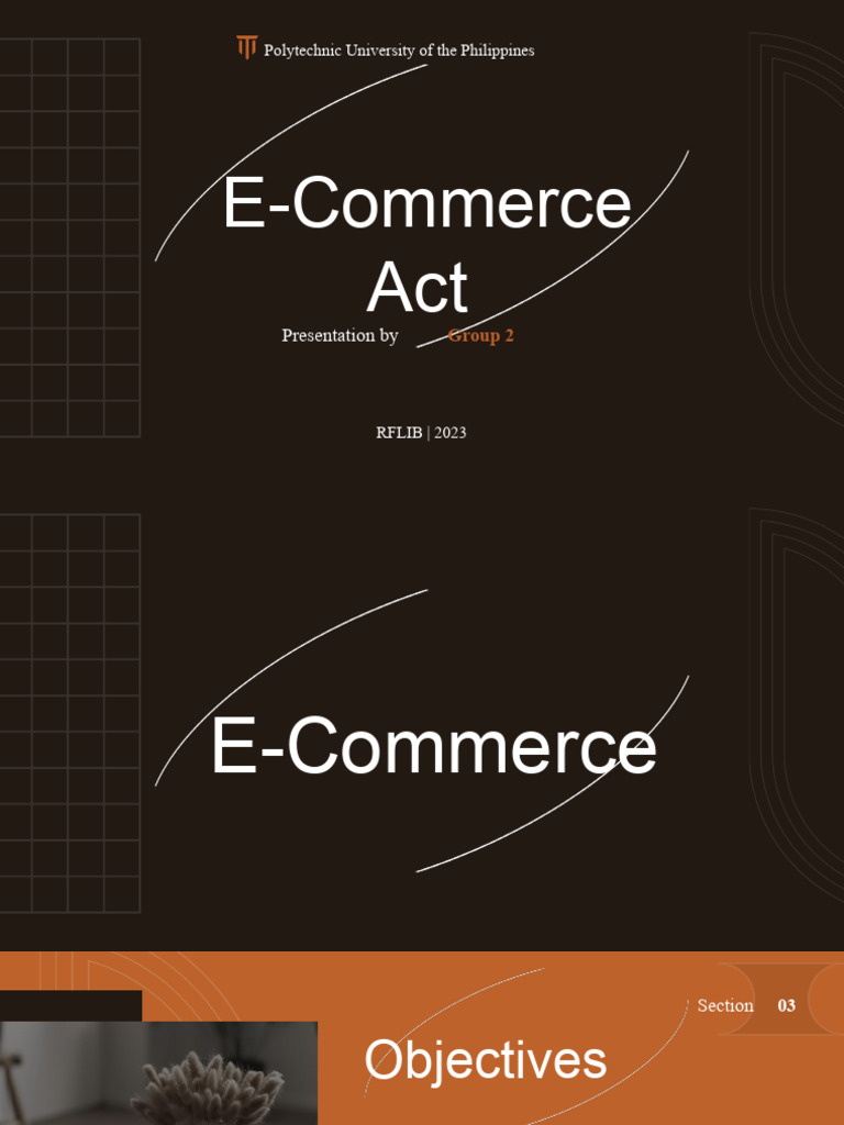 E-Commerce Act - Group 2 | PDF | Affidavit | Information
