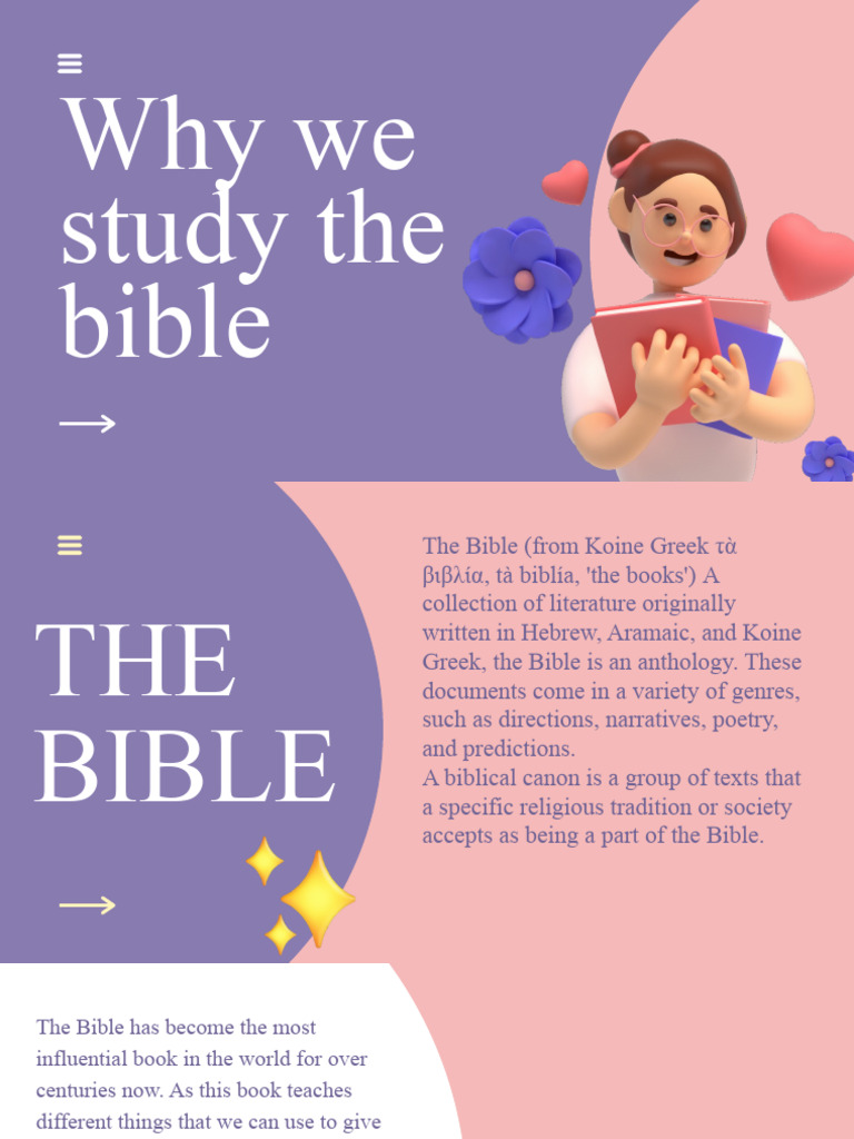Why We Study the Bible | PDF