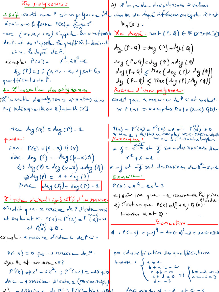 Cour Polynome | PDF