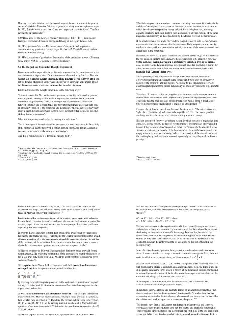 PDF of Albert Einstein Study | PDF | Special Relativity | Electromagnetism