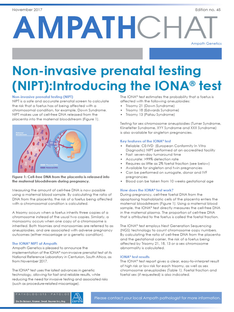 ampathchat-45-introducing-the-iona-nipt | PDF | Maternal Health ...
