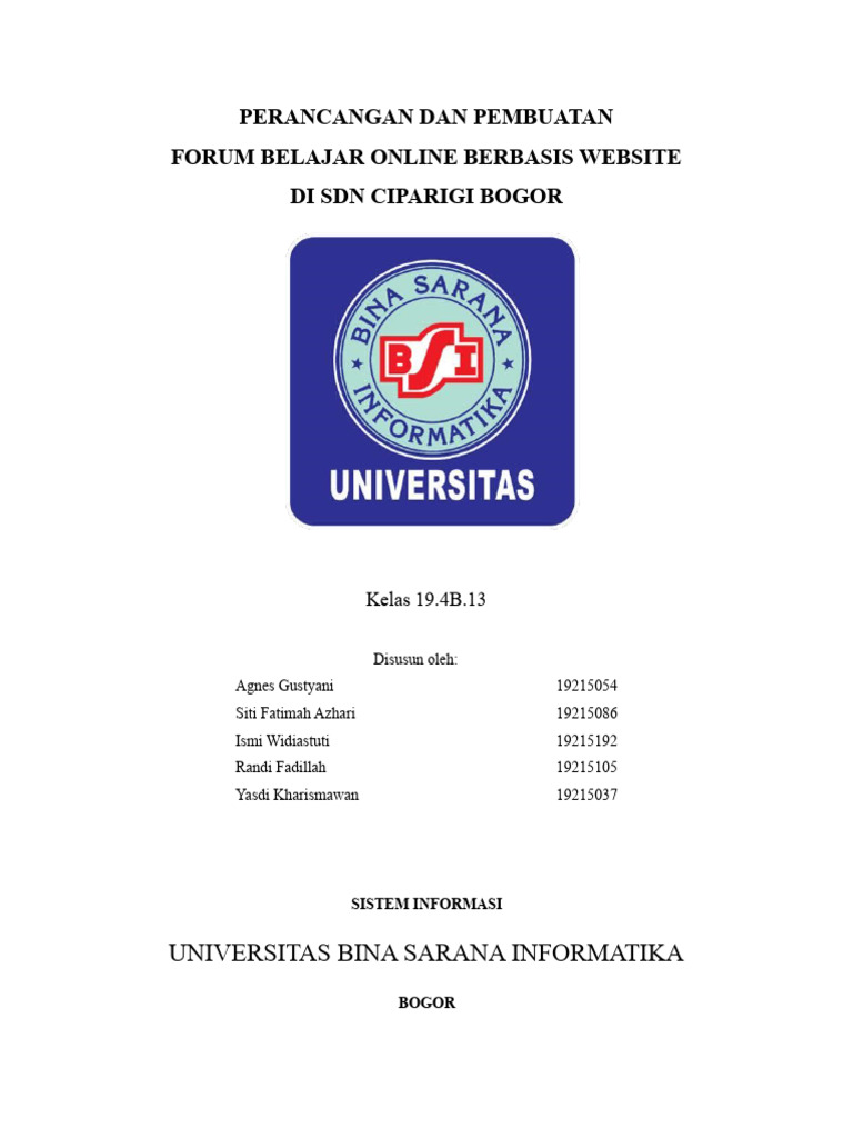 Forum Belajar Online SDN Ciparigi | PDF | Komputer