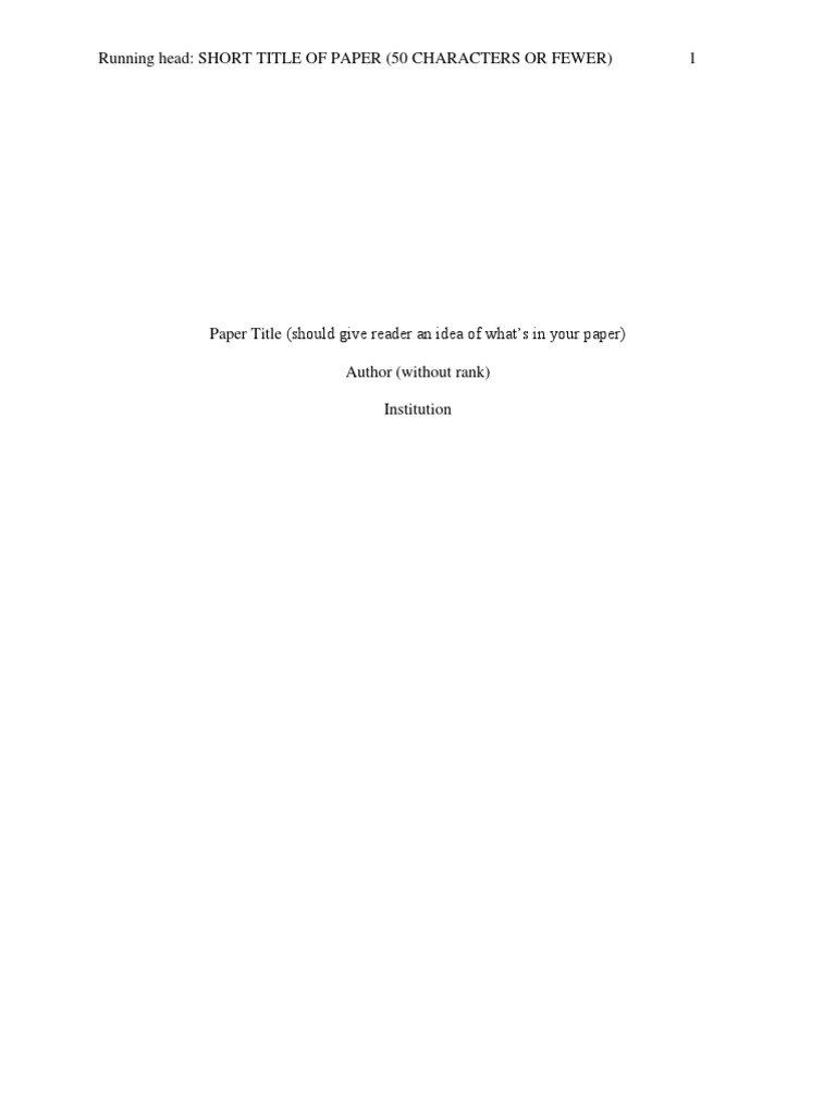 A Pa Paper Template | PDF | Citation | Bracket