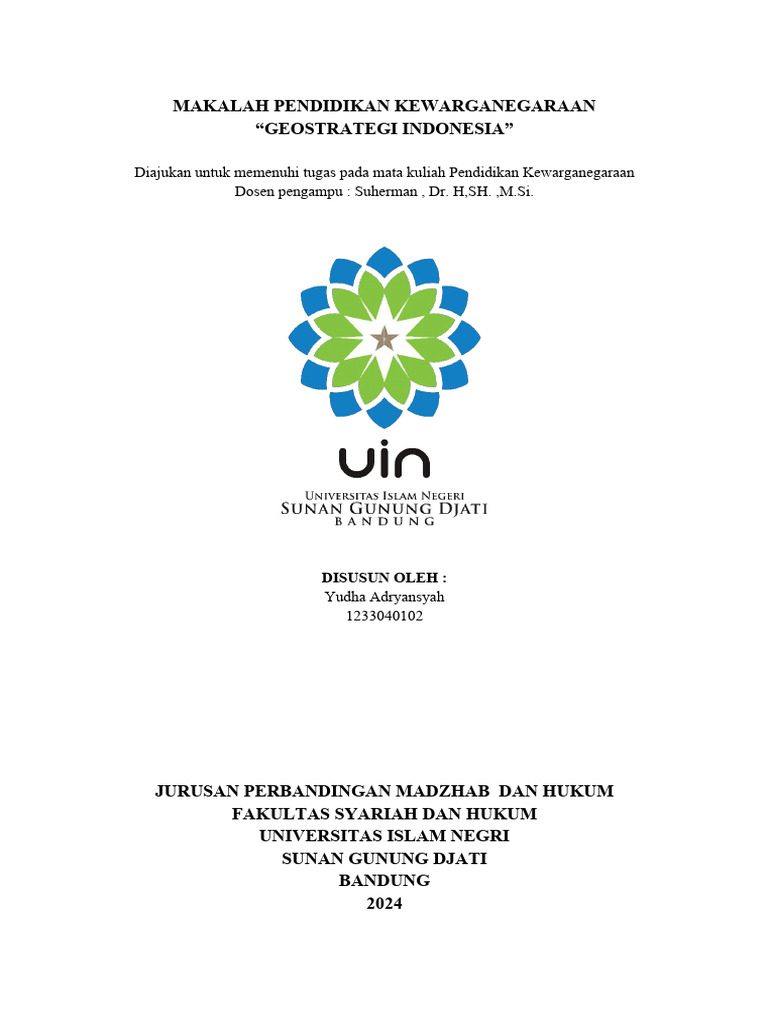 Makalah PKN Yudha 2C | PDF