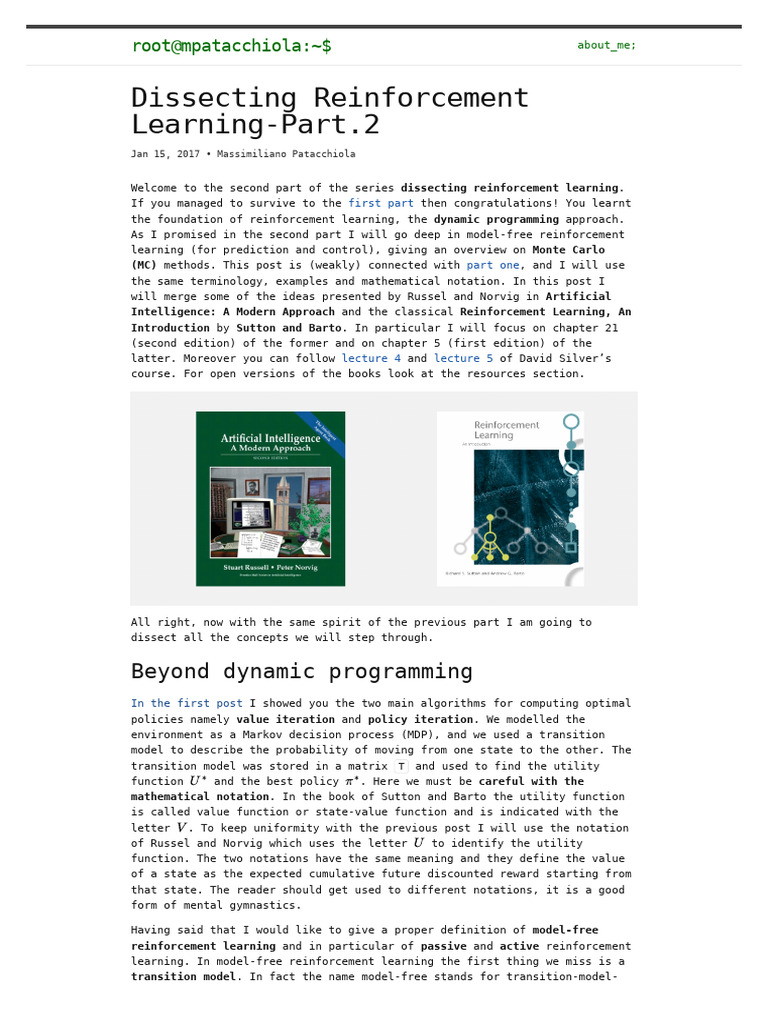 Dissecting Reinforcement Learning-Part9 | PDF | Expected Value | Monte Carlo Method