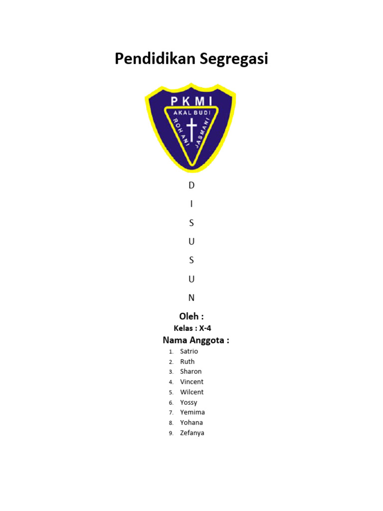 Pendidikan Segregasi-1 | PDF