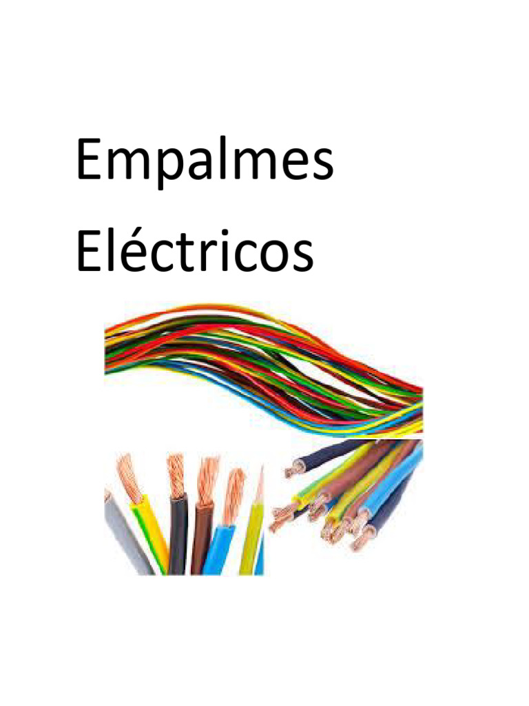 Empalmes Electricos | Descargar gratis PDF | Conductor electrico ...