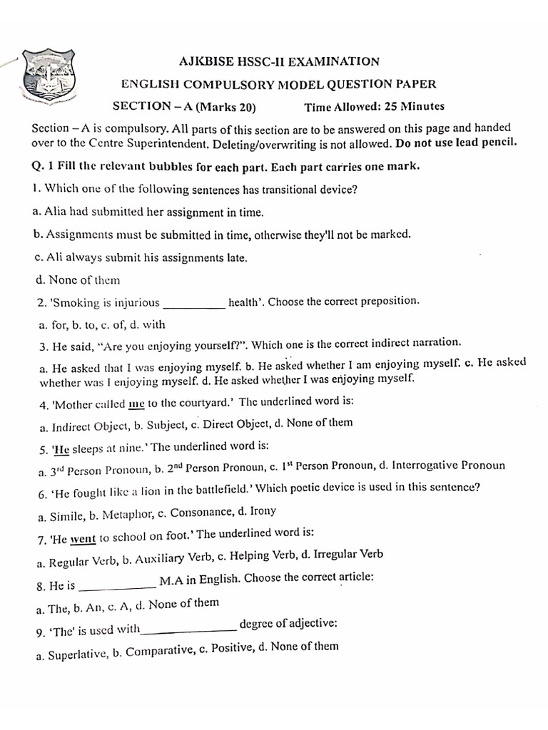 Paper Pattern AJK Board | PDF