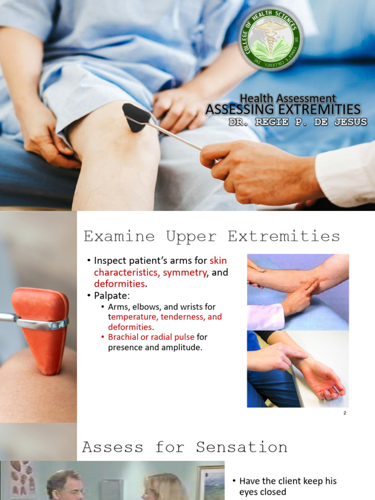 Assessing Extremities | PDF | Human Leg | Knee