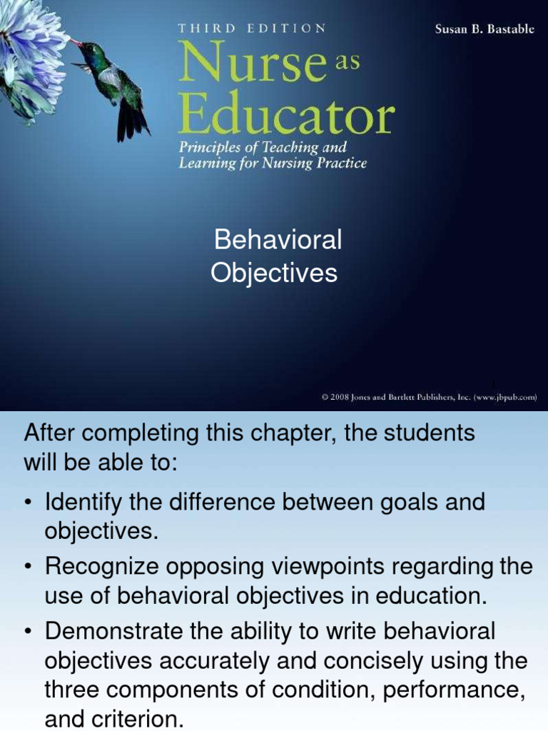 Behavioral Objectives | PDF | Learning | Attitude (Psychology)