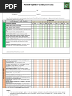 Forklift Operator Evaluation Form | PDF | Forklift | Manufactured Goods