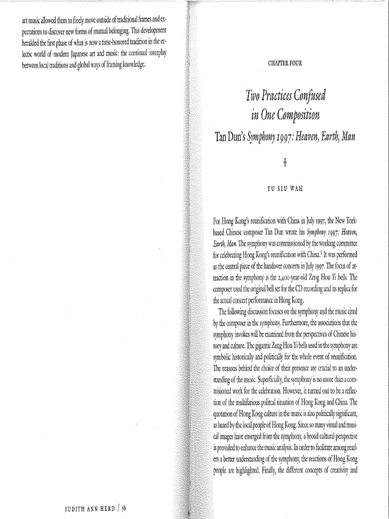 Tan Dun Sym 1997 (2004) | PDF
