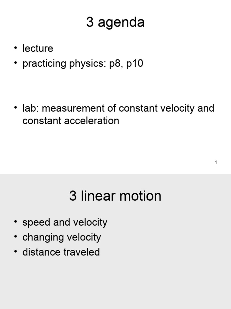 03 Motion | Download Free PDF | Velocity | Speed