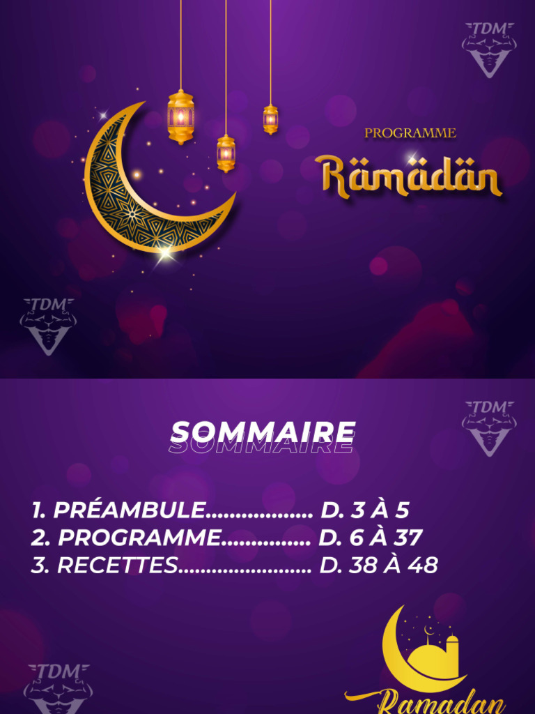 Programme Ramadan | PDF