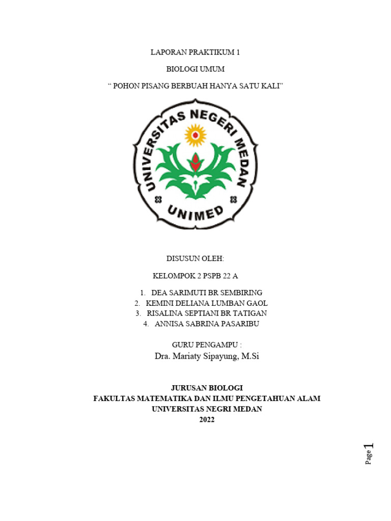 Laporan Praktikum 1 | PDF | Sains & Matematika