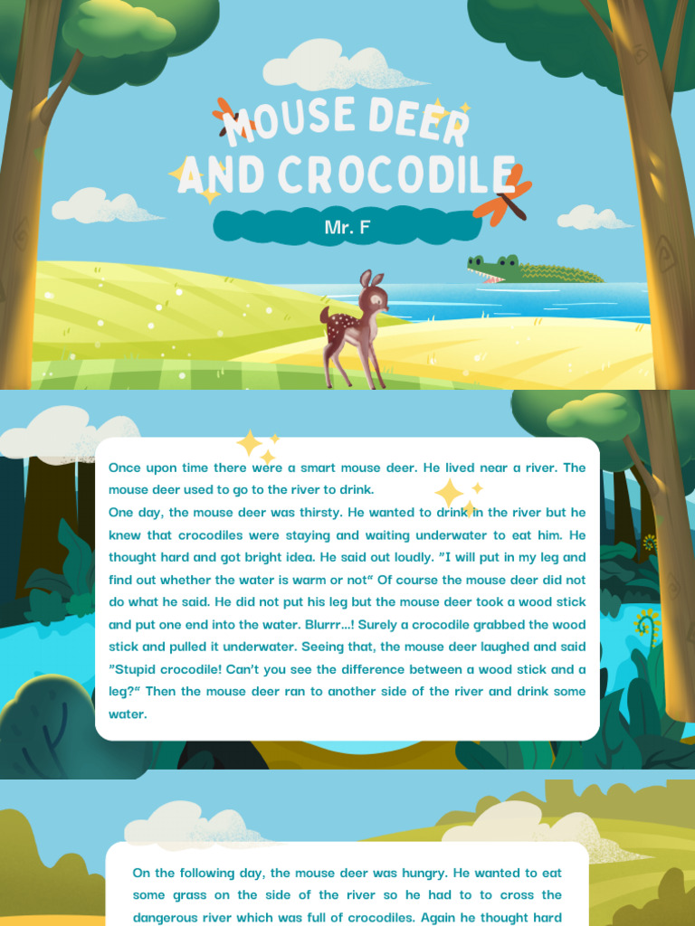 Story Telling Mouse Deer and Crocodile | PDF
