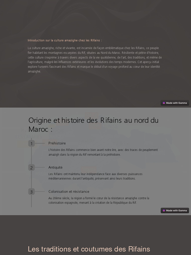 Introduction Sur La Culture Amazighe Chez Les Rifains | PDF | Berbères ...