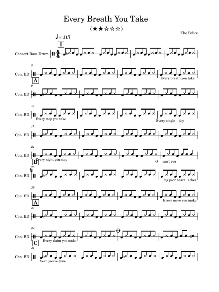 Every Breath You Take Level2 | PDF