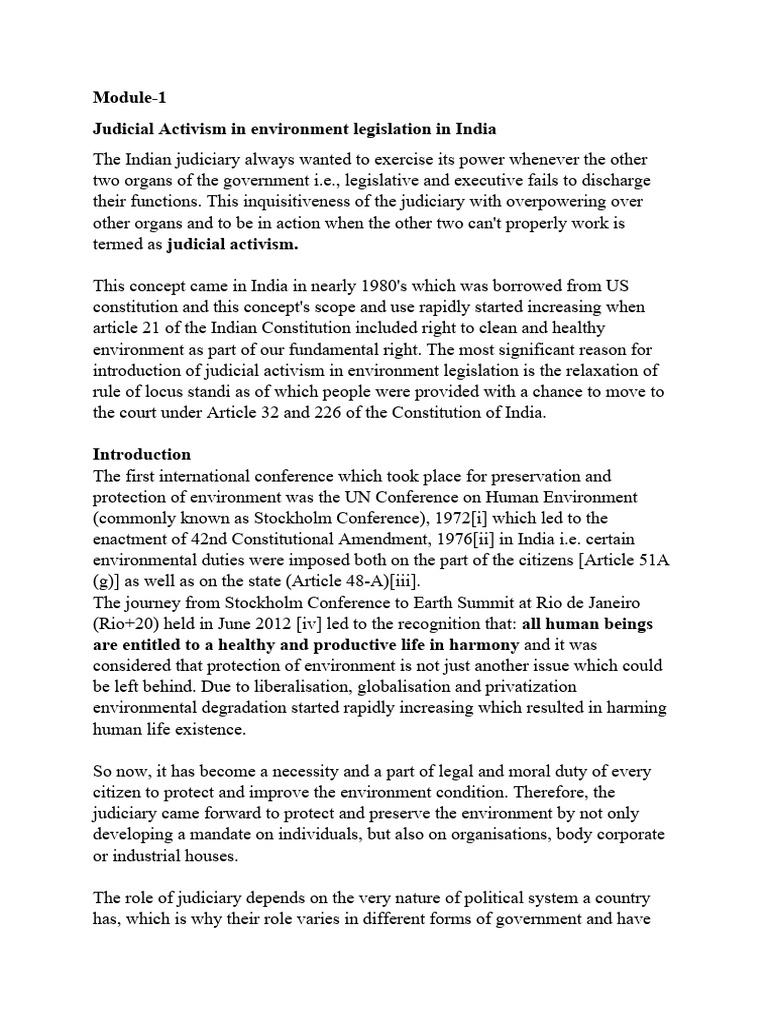 EVS - Module 2 (Const Provisions) | PDF | Sustainability | Environmental Law