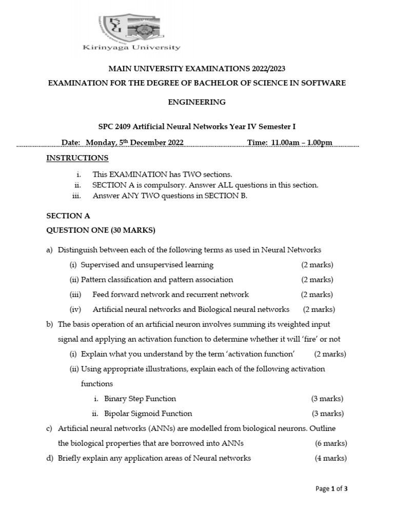 ann 2023-2023 | PDF | Artificial Neural Network | Applied Mathematics