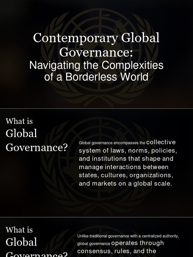 Contemporary Global Governance | PDF | Governance | Global Governance