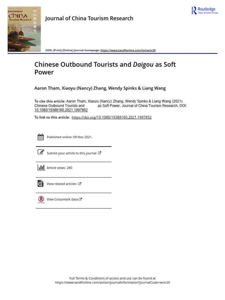 Chinese Tourists & Daigou Soft Power | PDF | Tourism | E Commerce