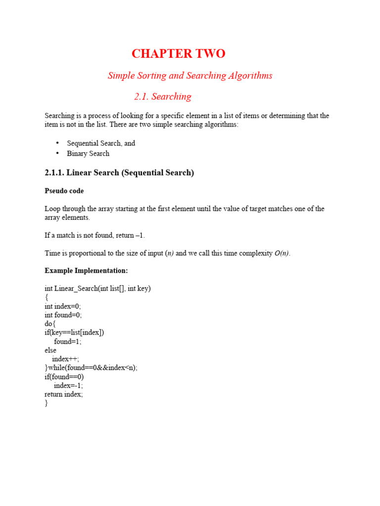 CHAPTER 2 | PDF | Time Complexity | Computing