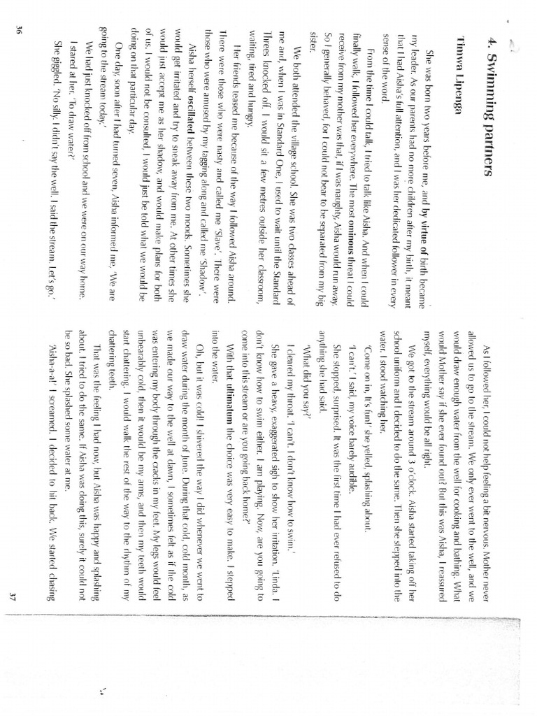 Swimming Partners | PDF